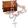 6mm Pearl Rosary Necklaces Decorative Hangable Pendant Crafts Bead ...
