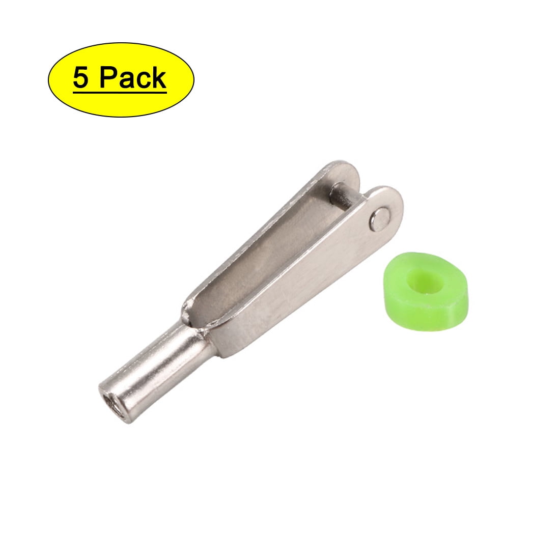 5 Pcs Threaded Metal Clevis 23 x 5 x 5mm M2 for RC Model Airplane ...