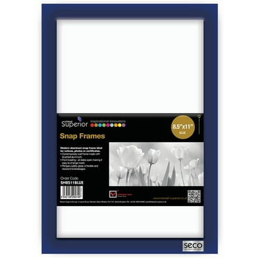 SECO Front Load Easy Open Snap Poster/Picture Frame 8.5 x 11 Inches ...