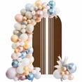 Abstract White Striped Arch Backdrop Cover, 6.6FT, Black Brown ...
