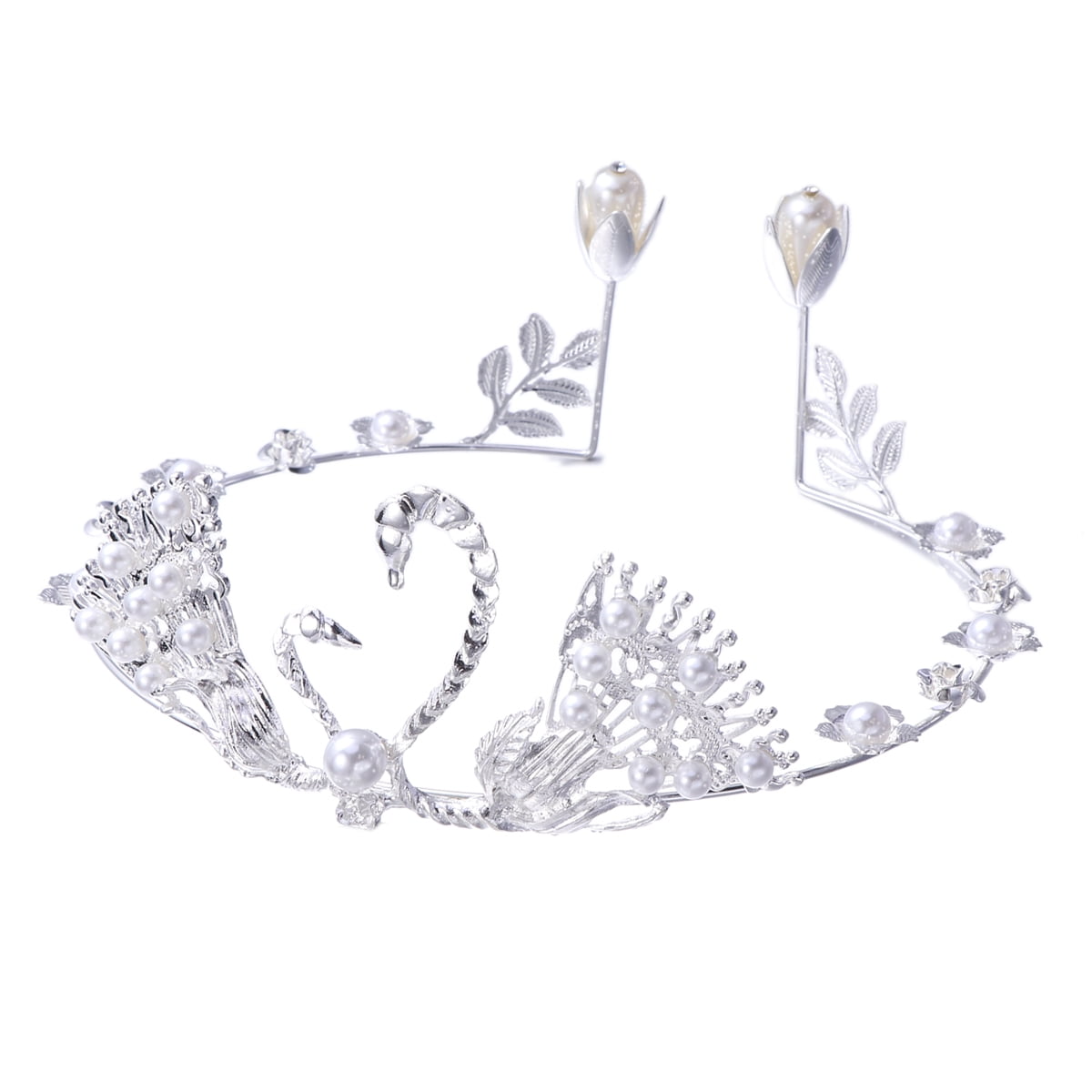 Click here for Pinxor Swan Crown Cake Topper Crown Wedding Cake H... prices