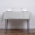 Efavormart 54x54" SILVER Wholesale Linens Seamless Polyester Square ...