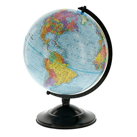 12 Globe With Blue Ocean Shading - Educational Raised Relief Political ...