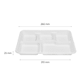 Karat Earth 5-Compartment Paper Plate, 10''x8'' Molded Fiber Tray - 100 ...