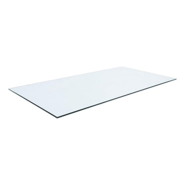 60x36" 6mm Rectangular Glass Top Clear - Walmart.com