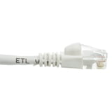 Cat6 White Ethernet Patch Cable, Snagless - Molded Boot, 50 Foot ...