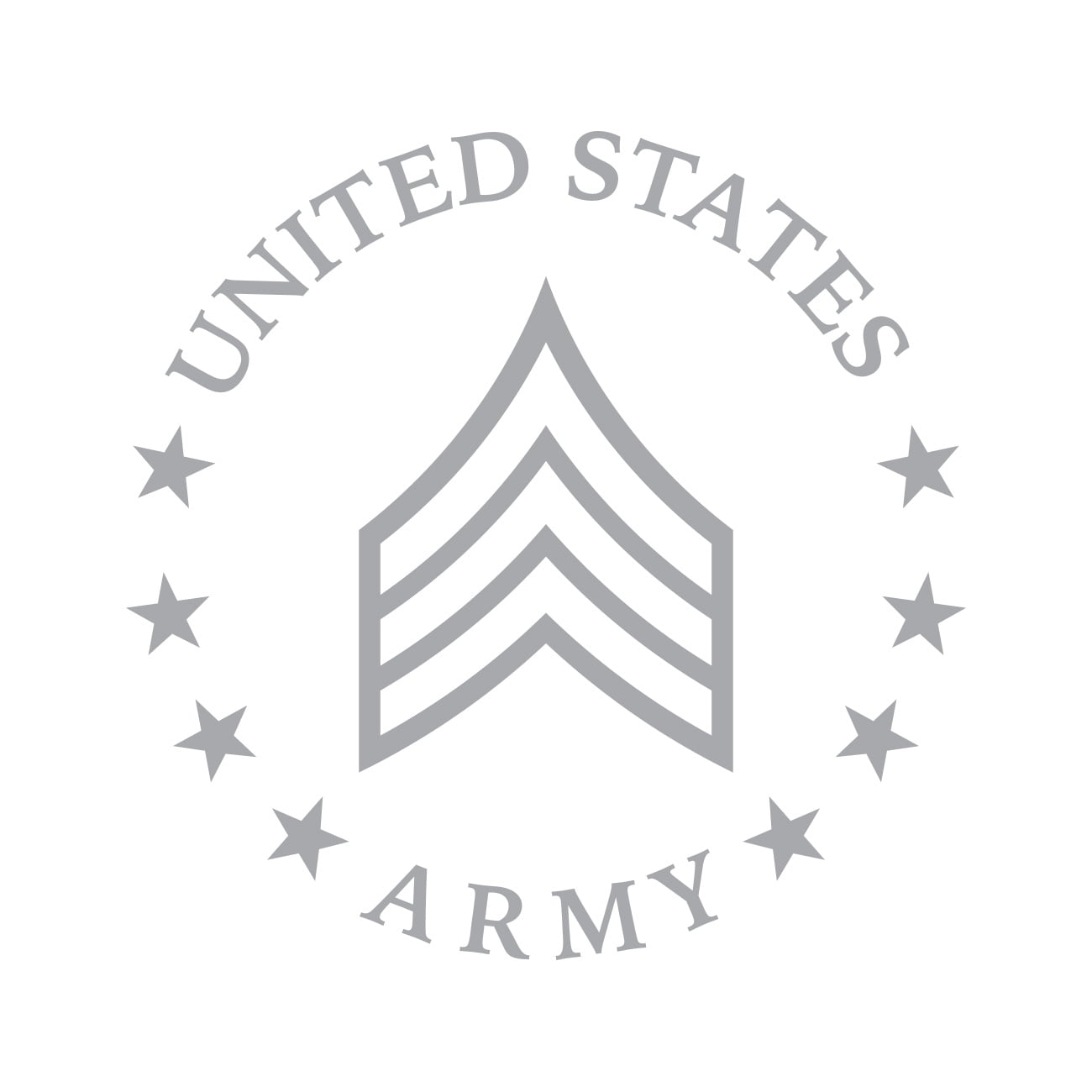 E-5 Sergeant US Army Rank Sticker Decal Die Cut - Self Adhesive Vinyl ...