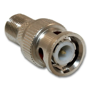 Coaxial Audio/Video F-Type Female to RCA Male RF Plug Adapter Connector ...