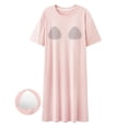 Akafmk Tshirt Nightgowns for Women Casual Pajamas Dress Crew Neck Short ...
