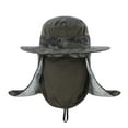 AHMOMEI UPF 50+ Camouflage Sun Hat with Neck & Face Flap, Breathable ...