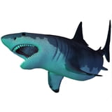Megalodon Shark Underwater Wall Decal by Wallmonkeys Peel and Stick ...