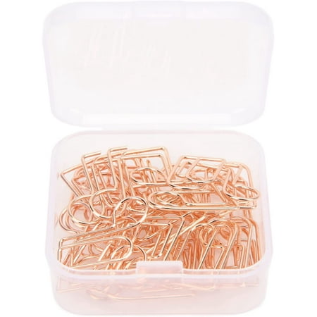 Paper Clips 20pcs, Musical Note Paper Clips Rose Gold Paper Clip Holder ...