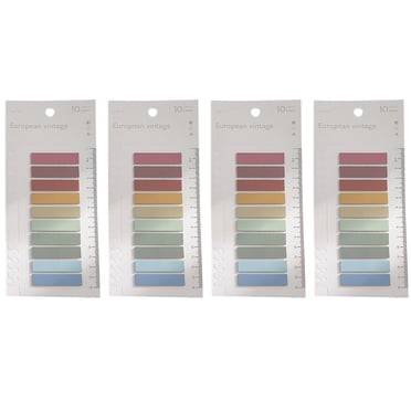 OWLKELA 1600 Pcs Page Markers Colored Sticky Index Tabs, Writable, 8C ...