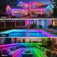 16.4FT Ws2812 RGB+IC LED Strip Lights IP68 Outdoor Waterproof, 5V USB ...