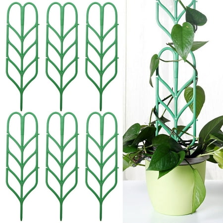 Coofit 6PCS Garden Stake Plastic Plant Support Stake Plant Climbing ...