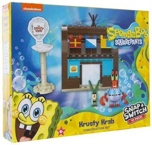 Spongebob Squarepants Snap & Switch Krusty Krab Construction Set ...