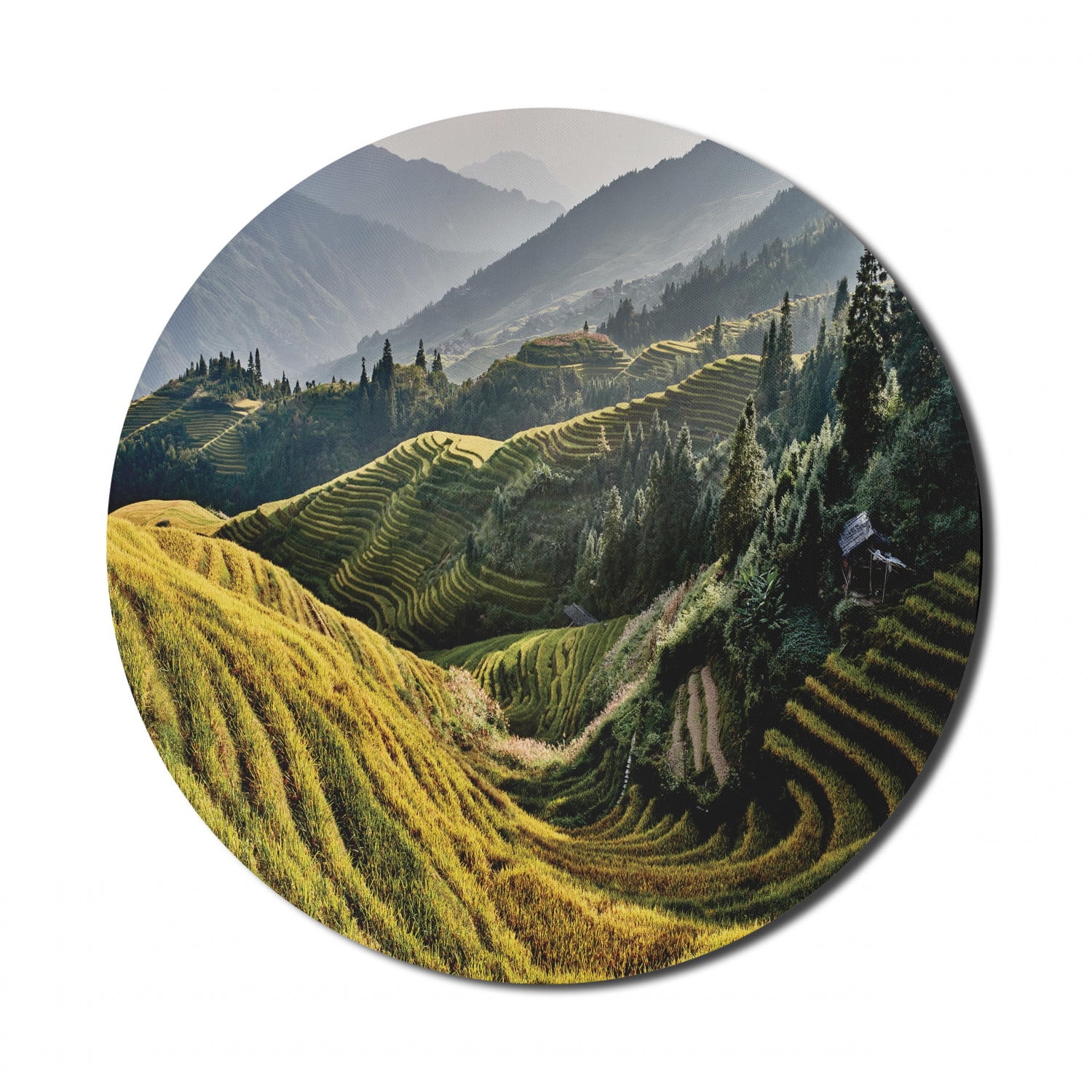 Landscape Mouse Pad for Computers, Rice Terraced Fields of Longji ...