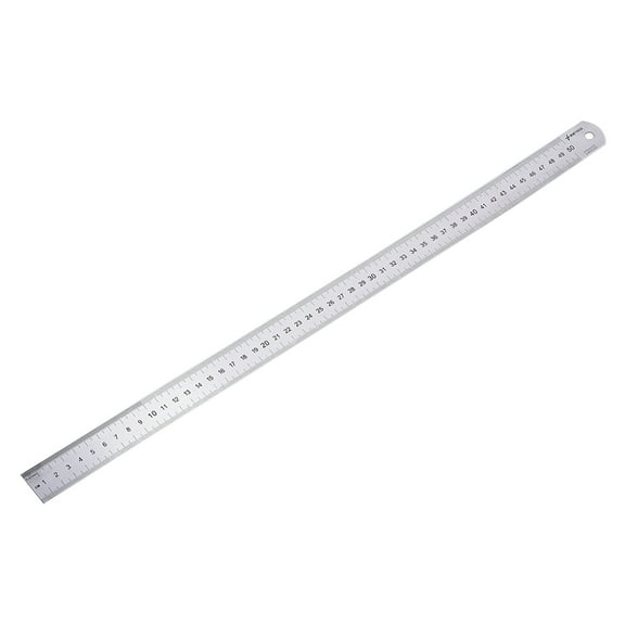 ToolUSA 24" (600mm) Precision Dual-Scale SAE/Metric Stainless Steel ...