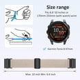 JUJHGRF-22mm Quickfit Braided Watch Band Compatible with Garmin Fenix 8 ...
