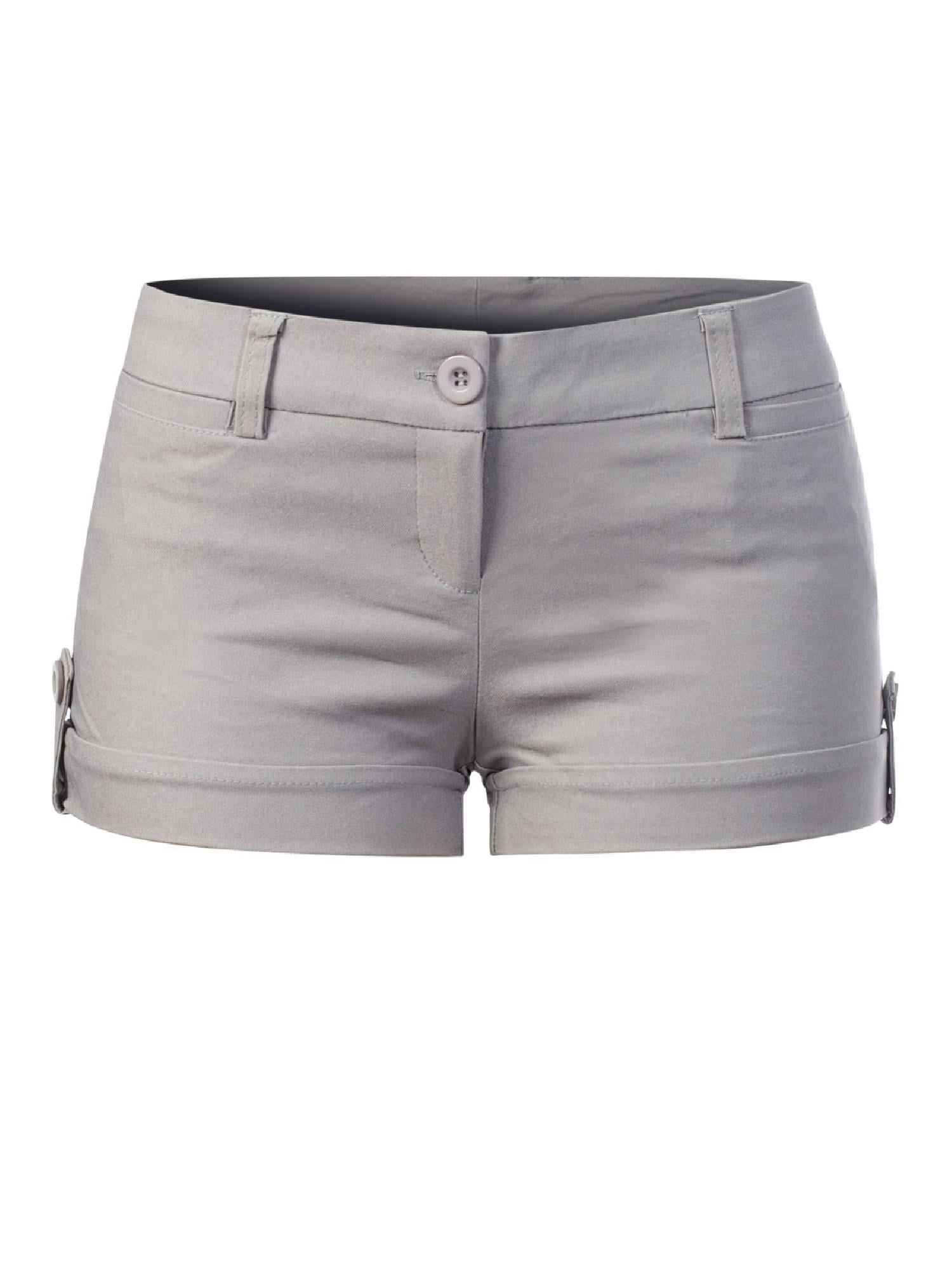 Made by Olivia Women's Juniors Body Enhancing Ripped Hole Mini Shorts ...