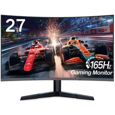 CRUA 27" 165Hz/180Hz Curved Gaming Monitor - FHD 1080P,AMD FreeSync ...