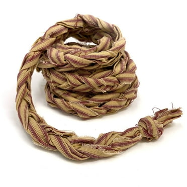 JCS Vintage Christmas Ruffled Homespun Cotton Fabric Plaid Trim/Garland ...