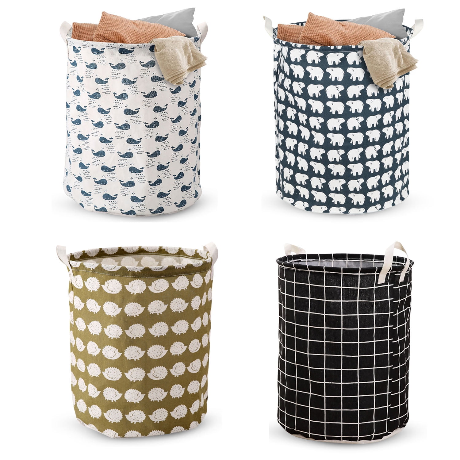 Chrlaon Laundry Hamper, Laundry Basket Collapsible Washing Clothes ...