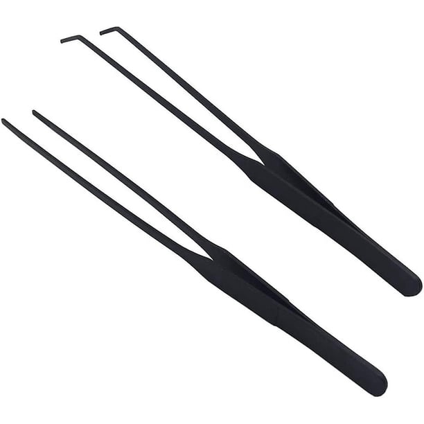 Aquarium Tweezers Stainless Steel Straight And Curved Tweezers Set For ...