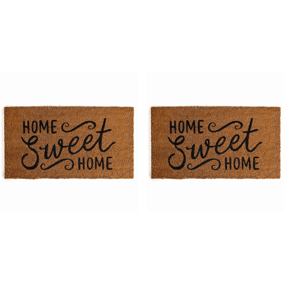 Click here for Unbranded 2x Coir Welcome Mats For Front Door Funn... prices