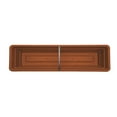 Bloem Rectangular Plastic Window Box Planter, Terra Cotta, 24-Inch ...