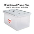 Staples Wing Lid File Totes Letter Size Clear (140166/139585) - Walmart.com
