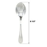 Mainstays Fleetline Serving Spoon, Silver, Stainless Steel, Dishwasher ...