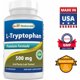 Best Naturals L-Tryptophan 500 mg 60 Capsules - Walmart.com