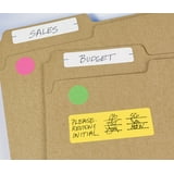 Avery Color Coding Labels 3/4 Inch Round Paper Removable Neon Writable ...