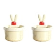 Beige Sink Drain Strainer Kitchen Filter Basket Cute Rabbit Design Push ...
