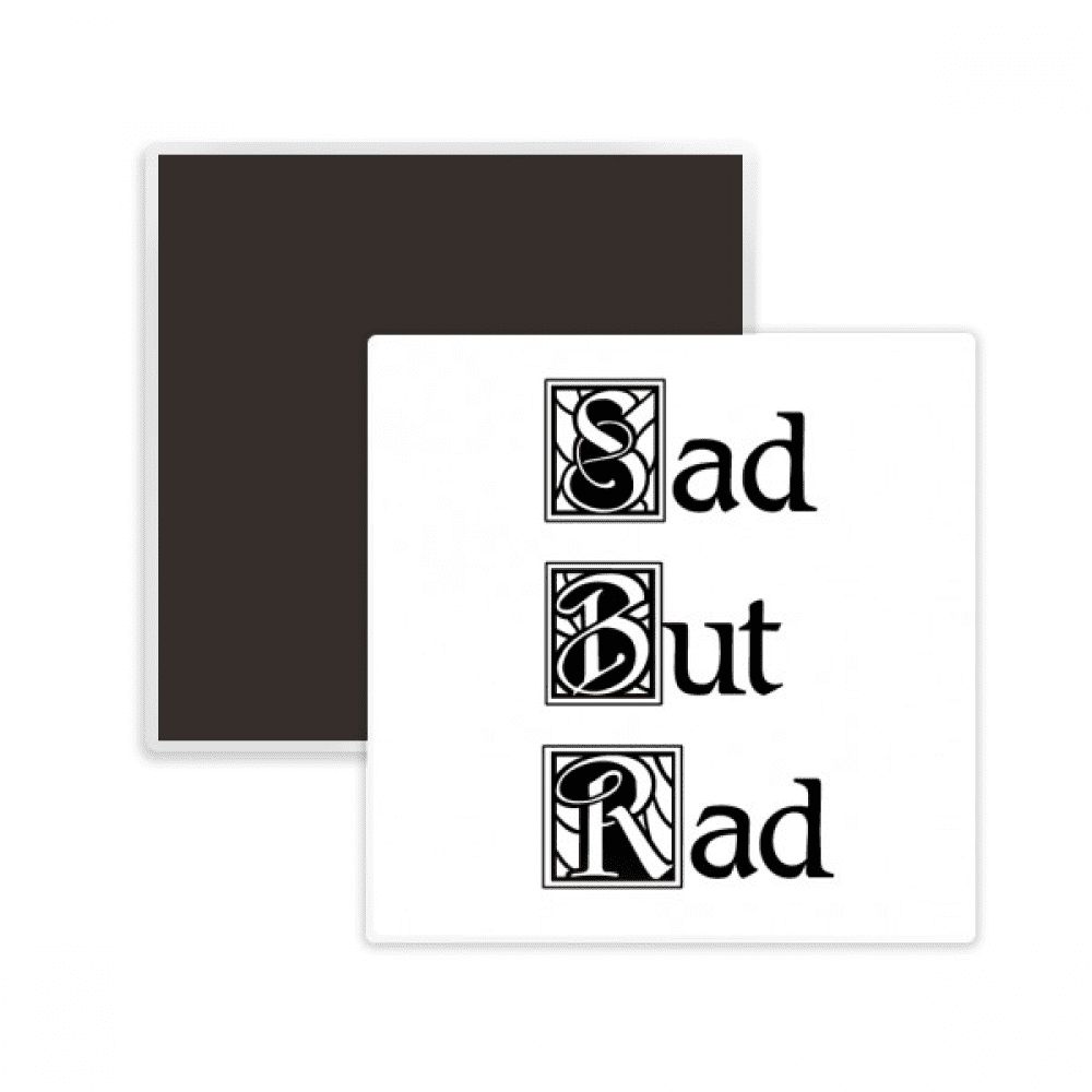 Sad Mood Turning Color Art Deco Fashion Square Ceracs Fridge Magnet ...