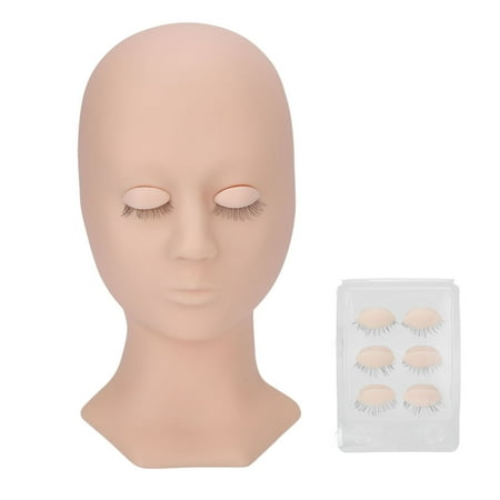 Lash Extension Practice Mannequin Head Silicone Makeup Training Head ...