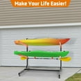 UOKRR Freestanding Kayak Rack, Heavy Duty Adjustable Storage for Canoes ...