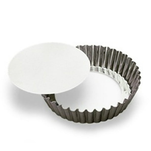 Gobel Round Medium Loose Removable Bottom Fluted Tart Flan Pan 11-7/8" x 1-1/2" High - Walmart.com