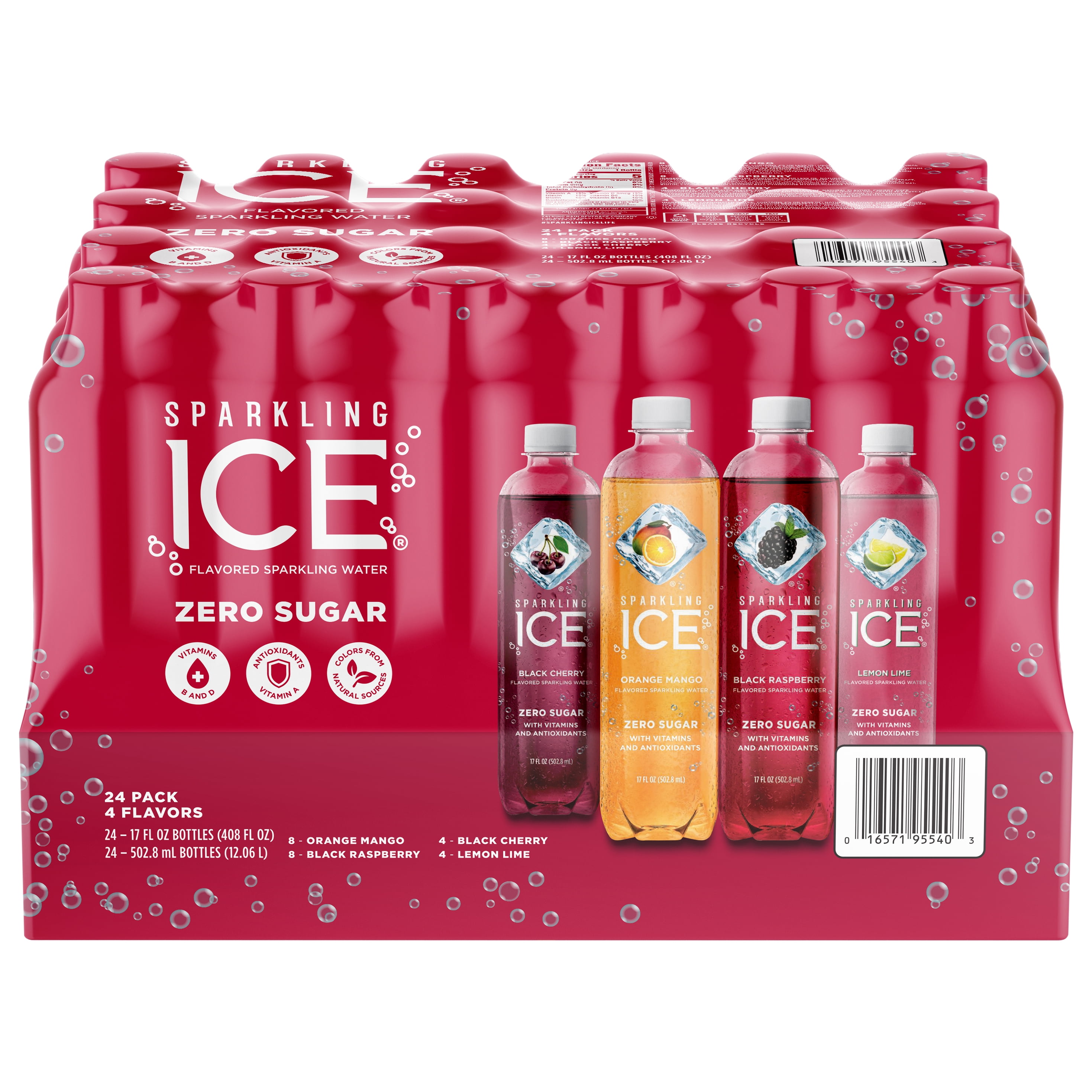 Sparkling Ice Fruit Blasters Variety Pack (17 Ounce, 24 Pack ...