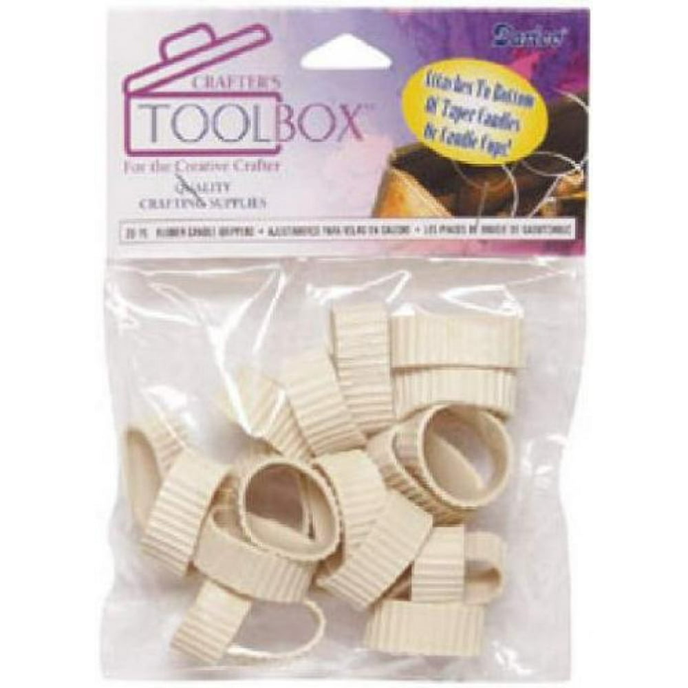 One Package of 20 Rubber Candle Grippers for Taper Candles and Candle ...