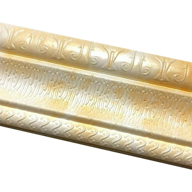 90"x 3" Self Adhesive Flexible Foam Molding Trim, 3D Sticky Decorative ...