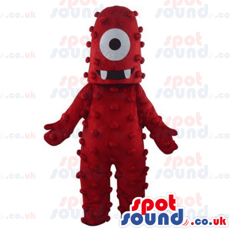 Muno Yo Gabba Gabba Character Red One-Eyed Monster SPOTSOUND Mascot ...