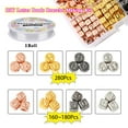 DIY Letter Beads Bracelet Making Kit Including Cube Flat Round Letter ...