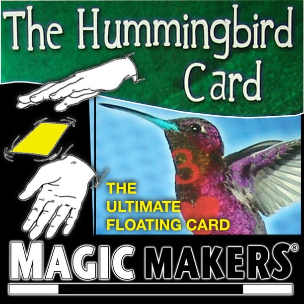 Magic Makers - The Hummingbird Card - The Ultimate Floating Card Magic ...