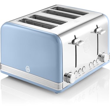 Swan Retro 2 Slice Toaster, ST19010RN, Red - Walmart.com