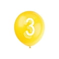 Latex Chalk Design Number 3 Balloons, Assorted, 12 in, 6ct - Walmart.com