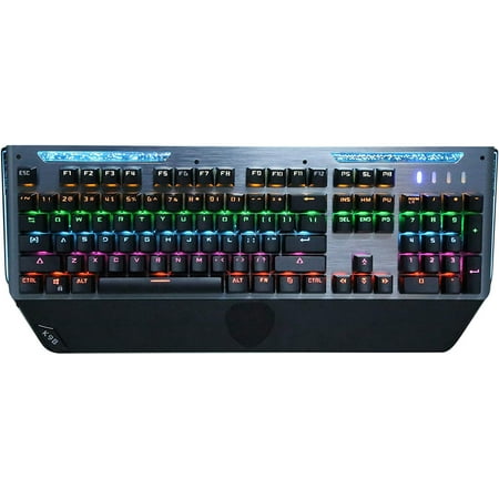 Full Size Mechanical Gaming Keyboard, Colorful Backlit Wired Mechanical ...