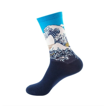 Famous Art Socks (Men's & Women's Sizes) - Great Wave / Adult Large ...