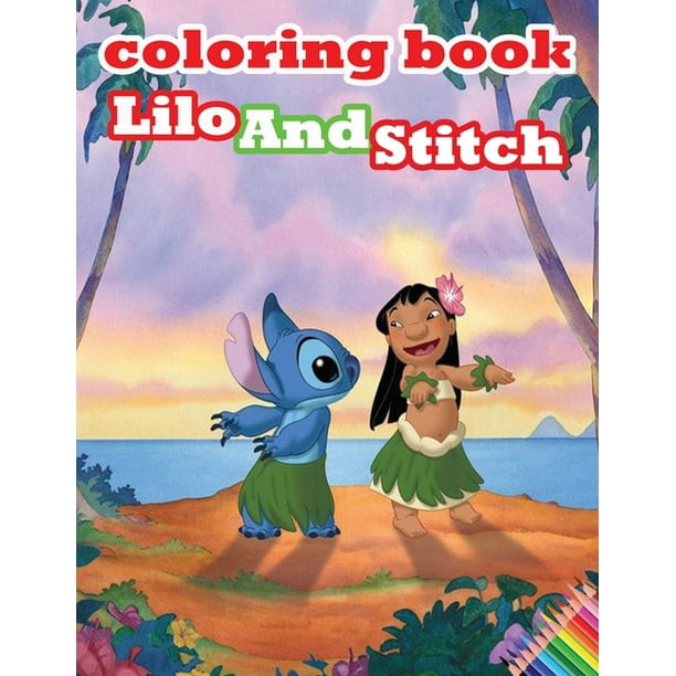 Lilo And Stitch Hula Coloring Pages